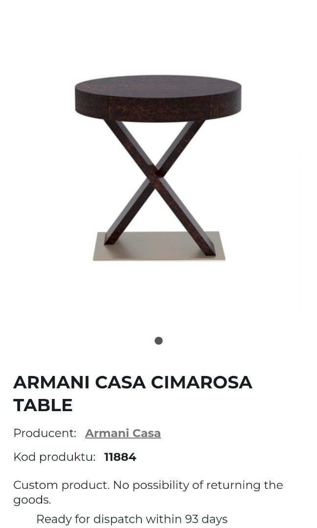 armani casa bedside table