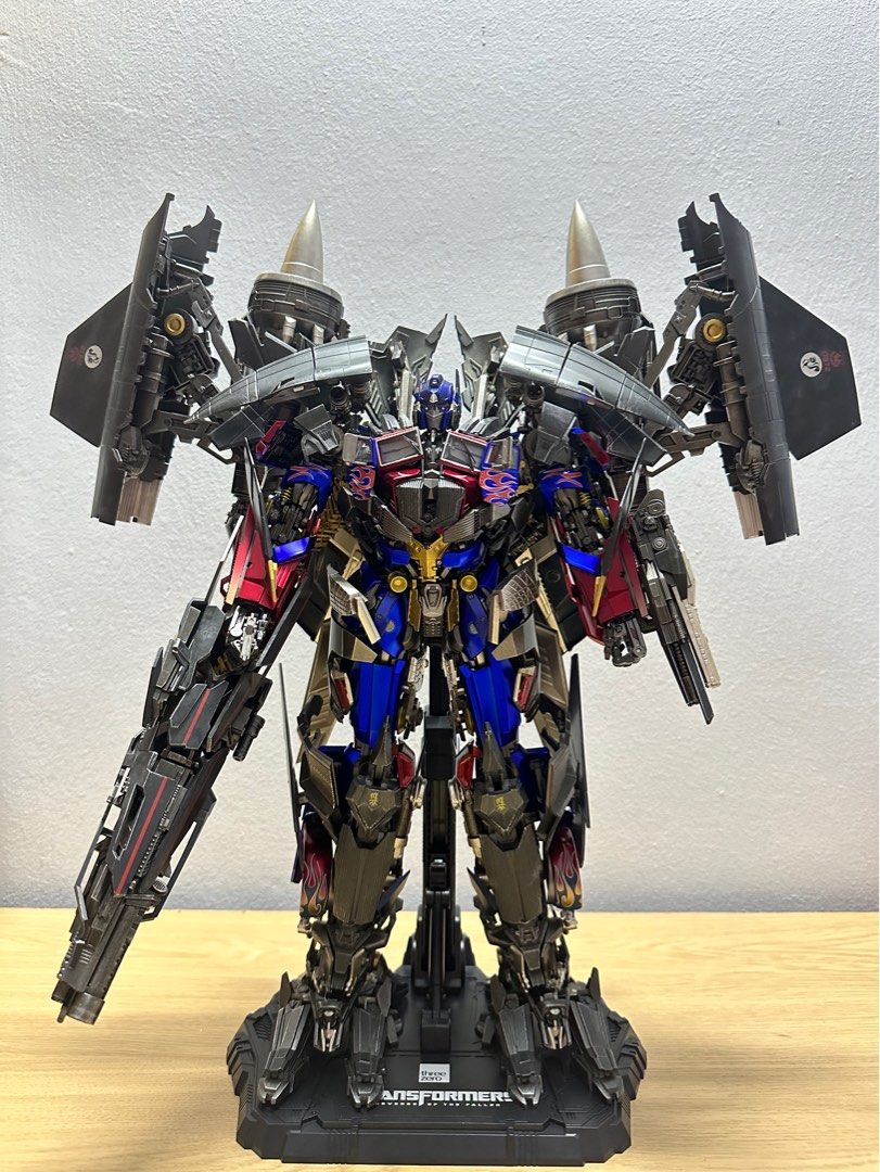 (ASSEMBLED) Threezero DLX Jet Fire + KO MC DLX Optimus Prime Improved ...