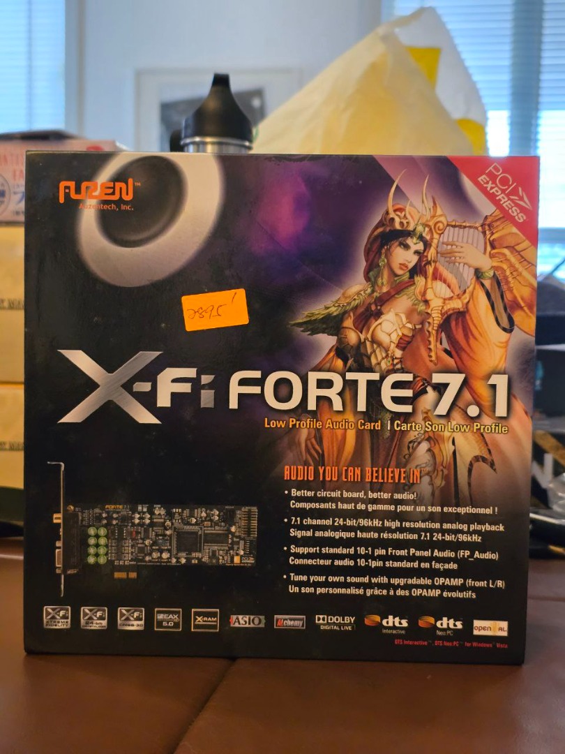 AuzenTech AZT-FORTE X-Fi Forte 7.1 Low Profile PCI Express Sound Card ...