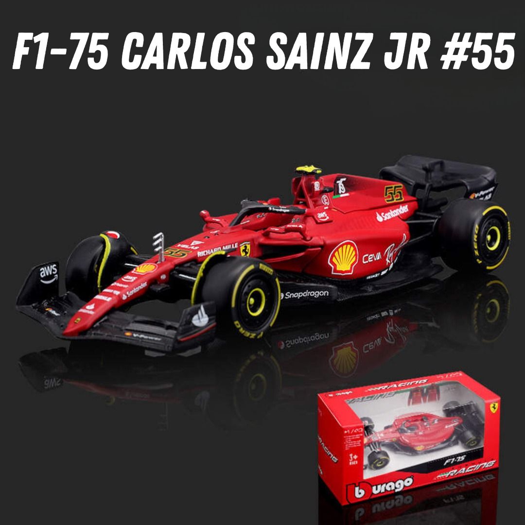 BBurago Formula 1 1:43 Scale Diecast Car Model (without helmet and ...