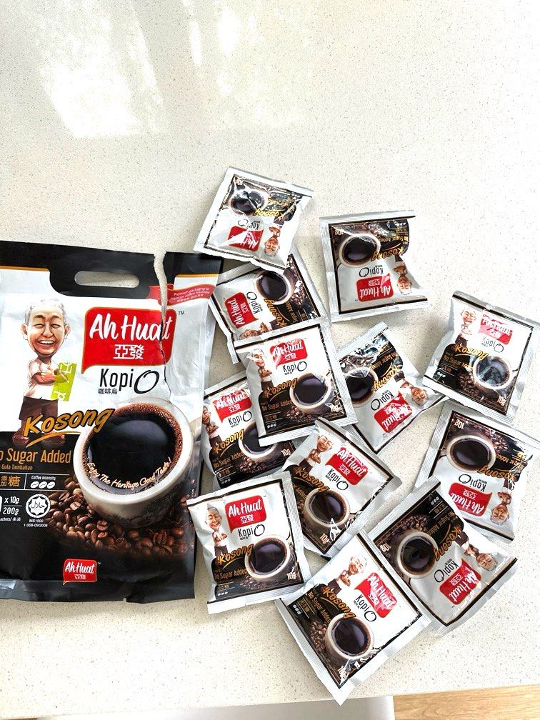Blessings 12 packets Kopi O kosong instant coffee drink food , Food ...