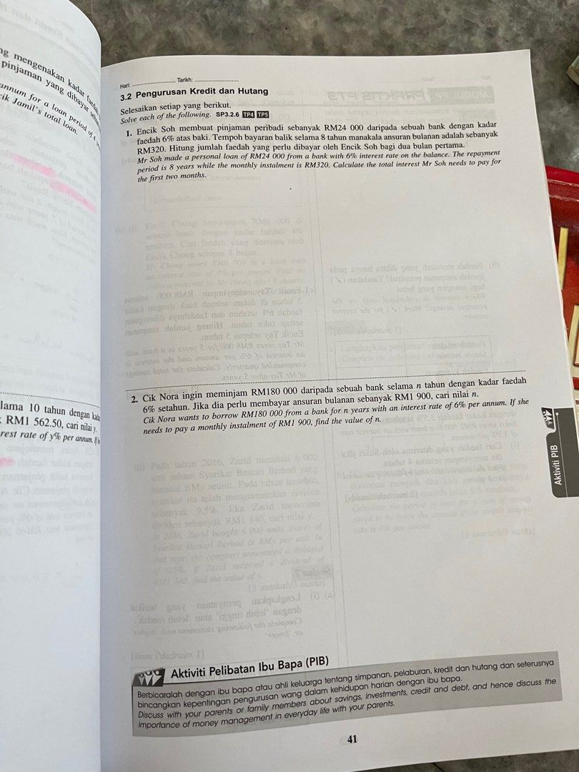 Buku latihan Matematik Form 3 KSSM, Hobbies & Toys, Books & Magazines ...