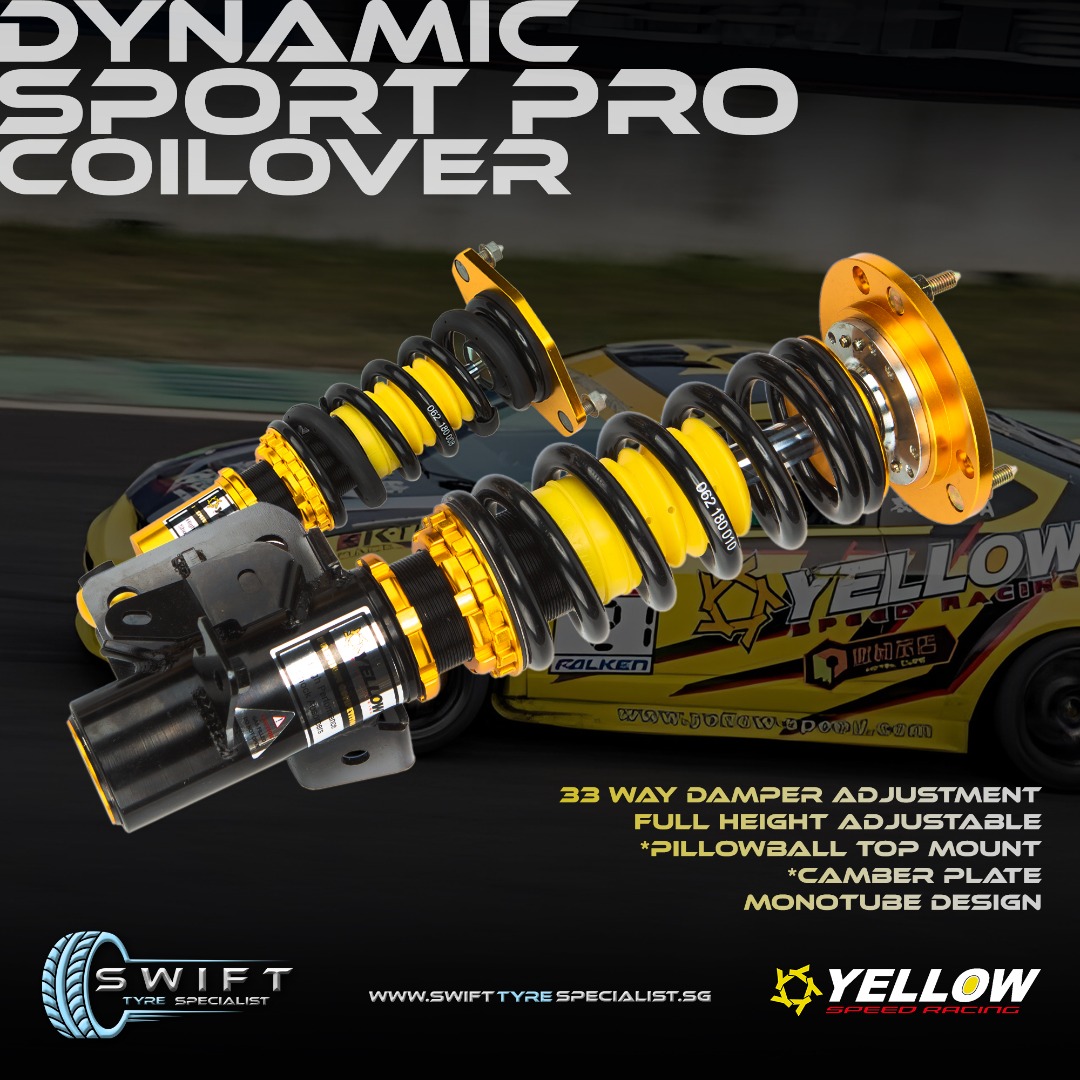 Coilover Yellow Speed Racing Dynamic Sport Pro Coilover Adjustable ...