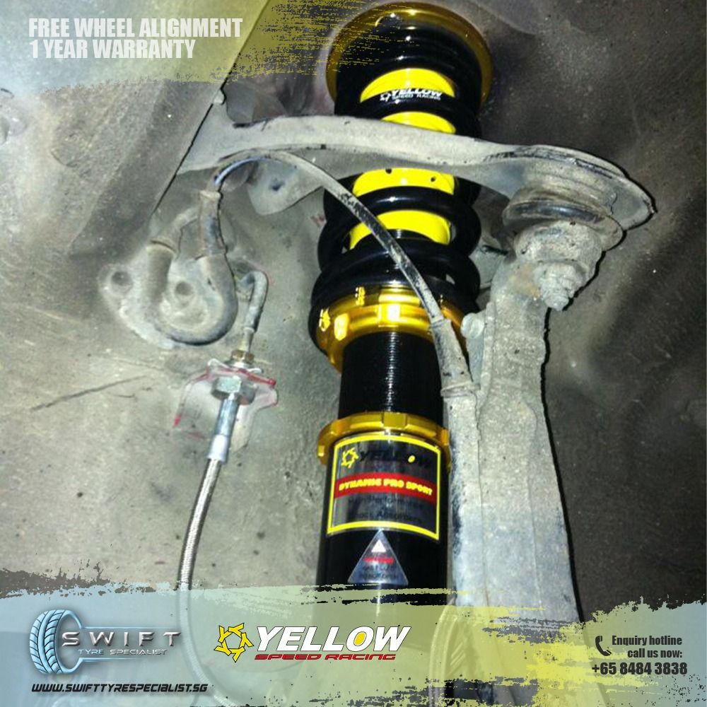 Coilover Yellow Speed Racing Dynamic Sport Pro Coilover Adjustable ...