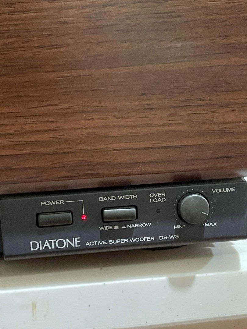 DIATONE DS-W3 ACTIVE SUPER WOOFER AC 110 VOLTS 50/60 HZ 38 WATTS MADE ...