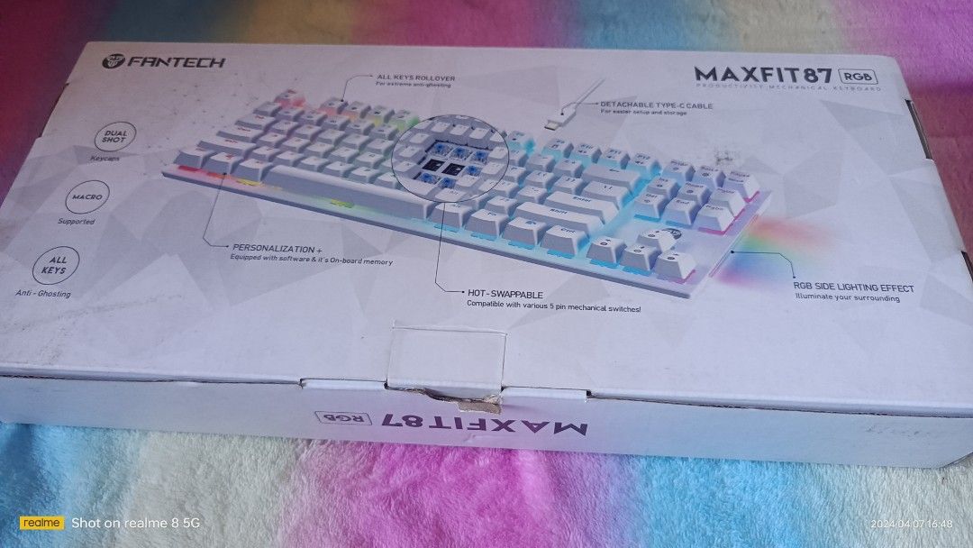 FANTECH KEYBOARD (Maxfit87)RGB, Mobile Phones & Gadgets, Mobile ...