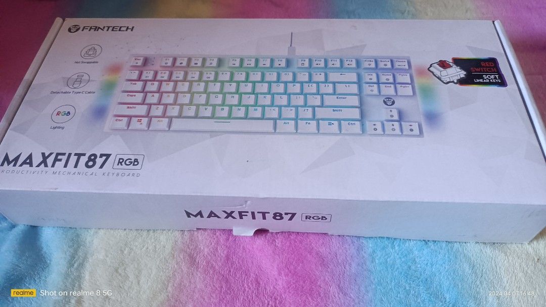 FANTECH KEYBOARD (Maxfit87)RGB, Mobile Phones & Gadgets, Mobile ...