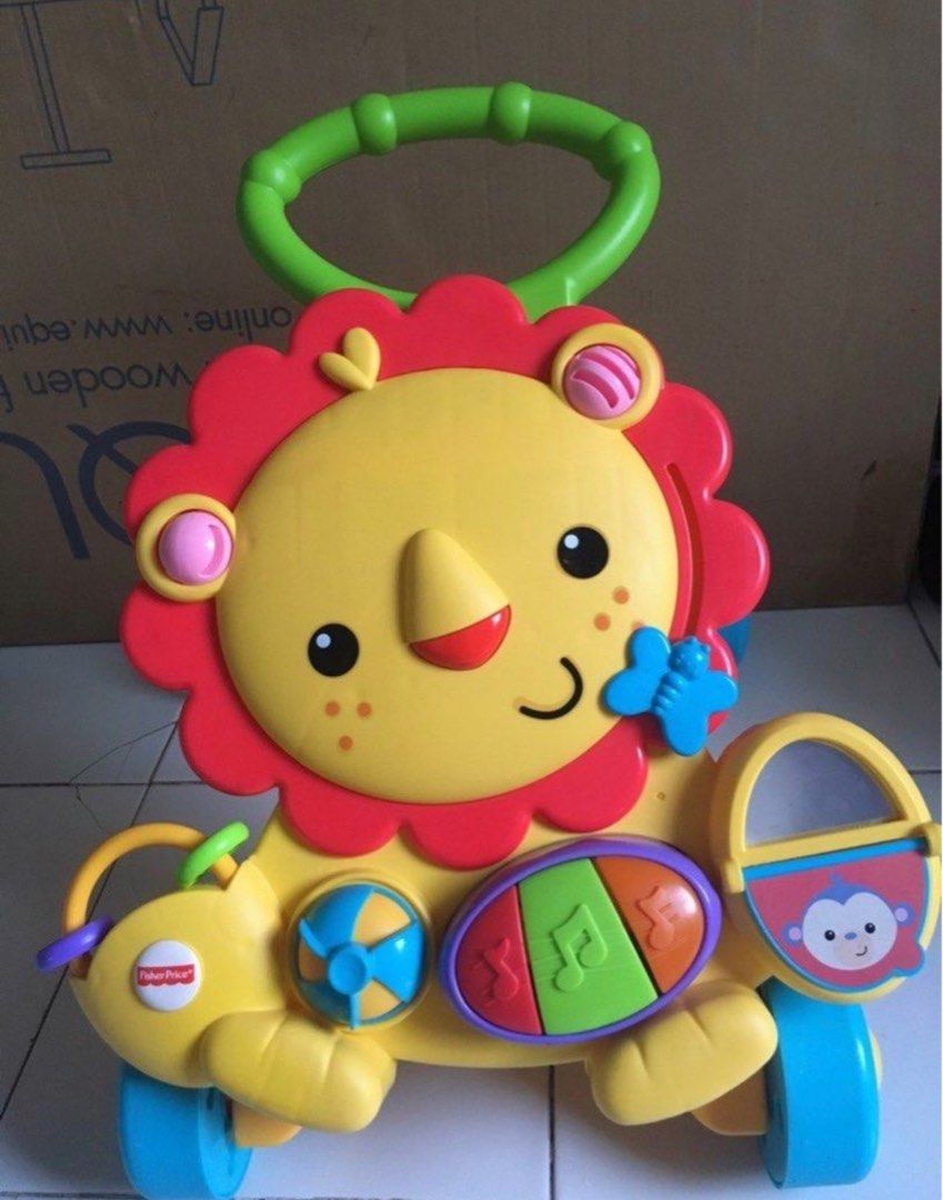Fisher Price Lion Walker, Bayi & Anak, Mainan & Baby Walker di Carousell