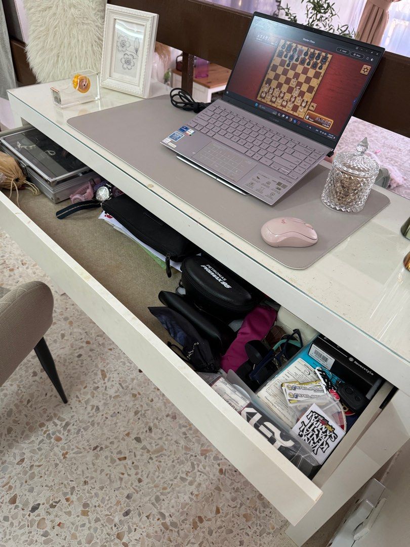 IKEA MALM Meja Solek, Furniture & Home Living, Furniture, Tables & Sets ...