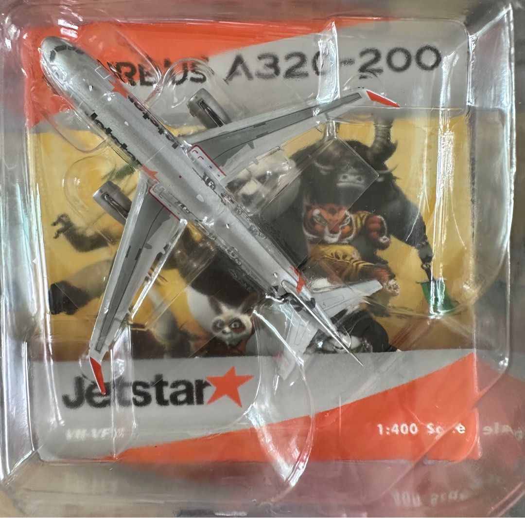 Jetstar Airbus 320-200 1:400 (Kung Fu Panda Livery), Hobbies & Toys ...