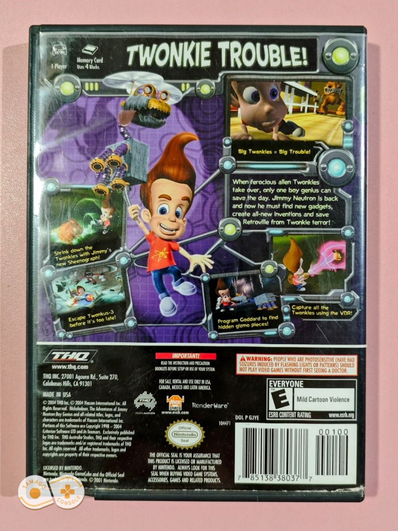 Jimmy Neutron Attack of the Twonkies - [GameCube Game] [NTSC / ENGLISH ...