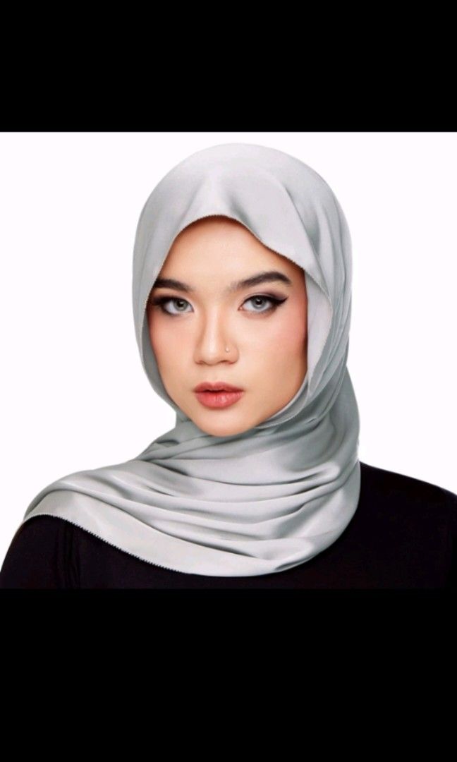 lafiye premium silk scarf, Fesyen Wanita, Muslim Fashion, Syal di Carousell