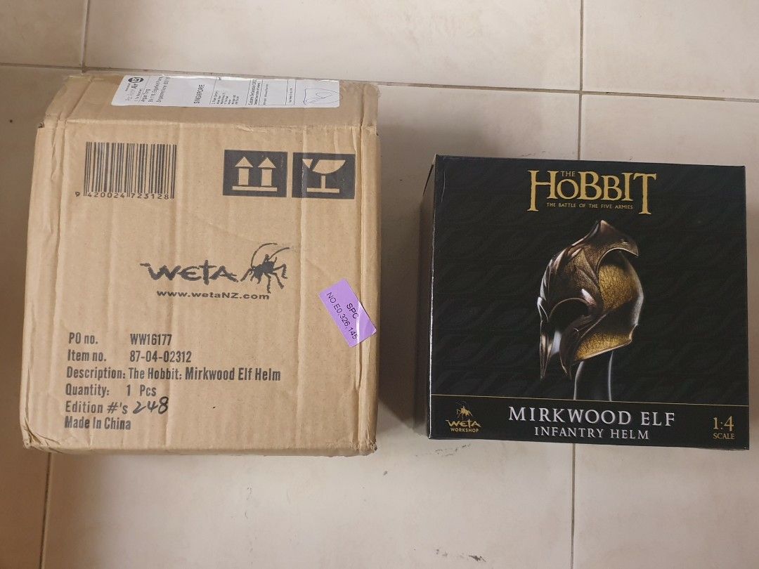 Lord of the Rings Mirkwood Elf Infantry Helm, Hobbies & Toys, Toys ...