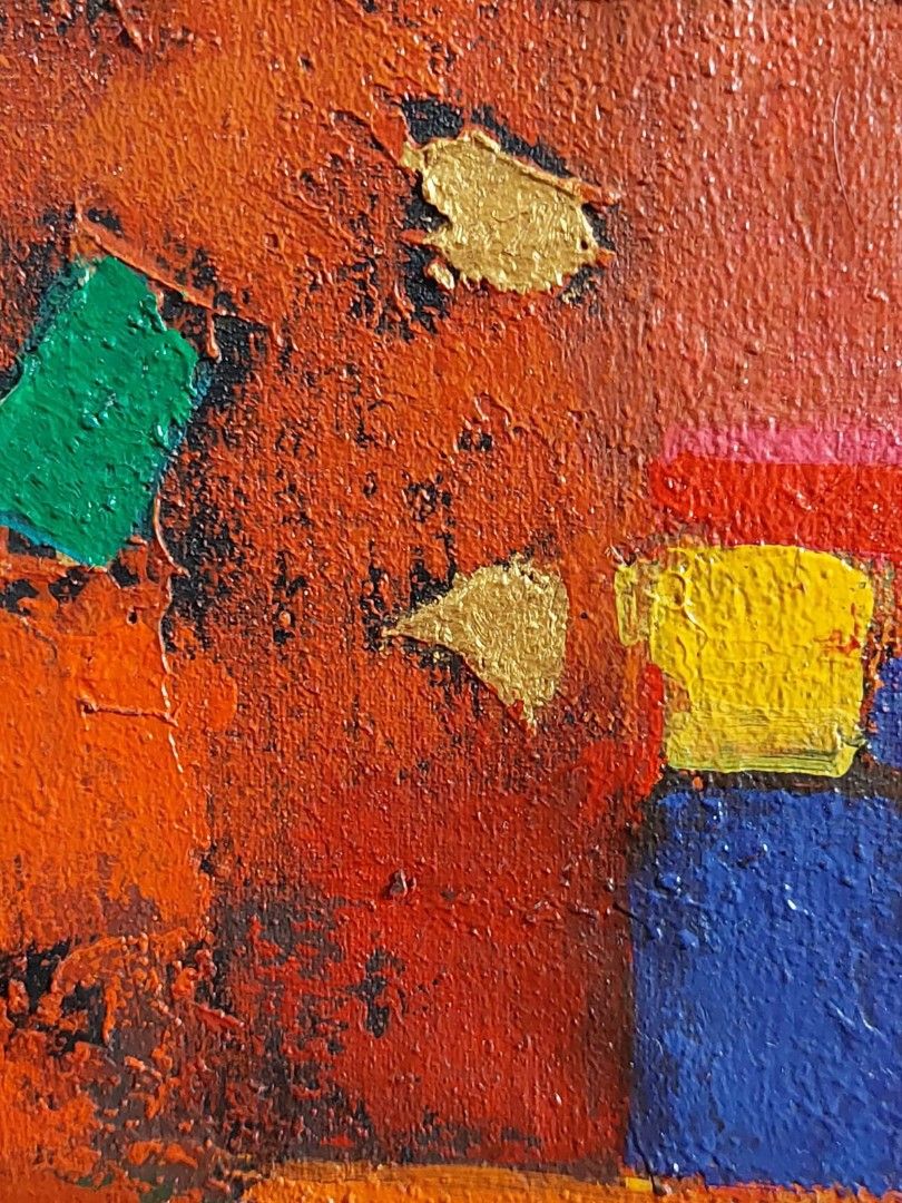 Lukisan Abstrak Karya Umi Dachlan Tahun 1998, Antik, Pajangan di Carousell