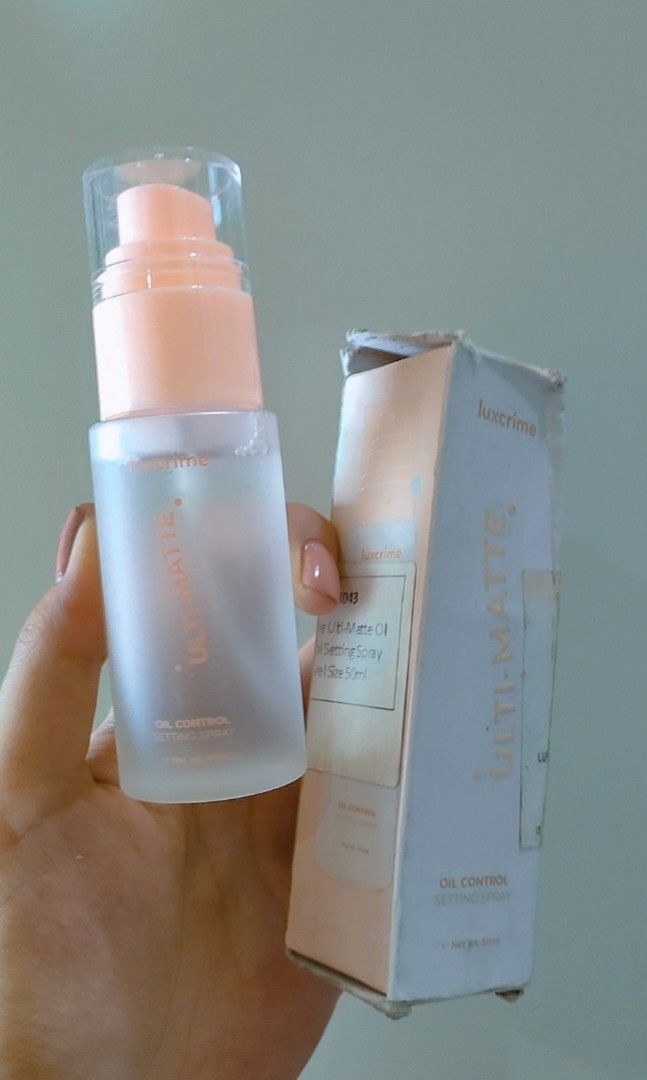 LUXCRIME glow getter dewy setting spray 50ml / produk premium indonesia ...
