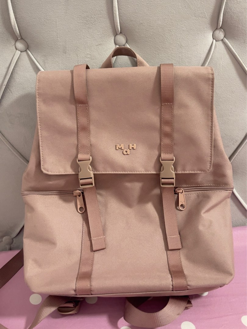 MAH BACKPACK - GREY ROSE, Women's Fashion, Bags & Wallets, Backpacks on ...