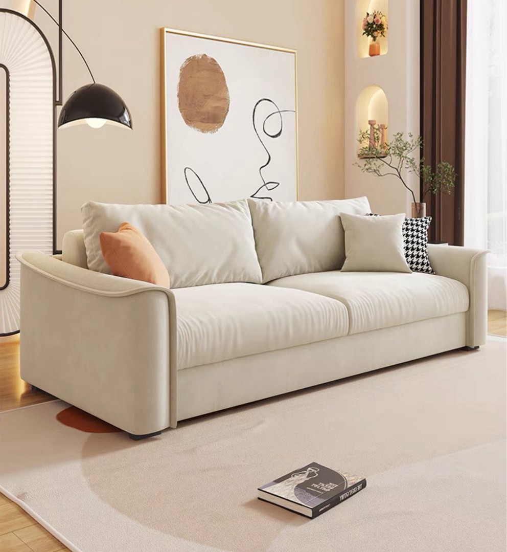 MARS Foldable Sofa Bed with Mattress, Furniture & Home Living, Furniture, Sofas on Carousell