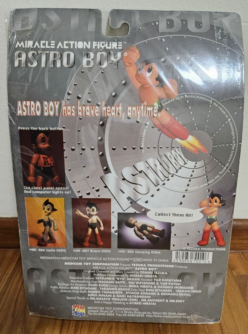 Astro Boy MediCom Toy Miracle action Figure Brave Atom monotone ver Toy ...