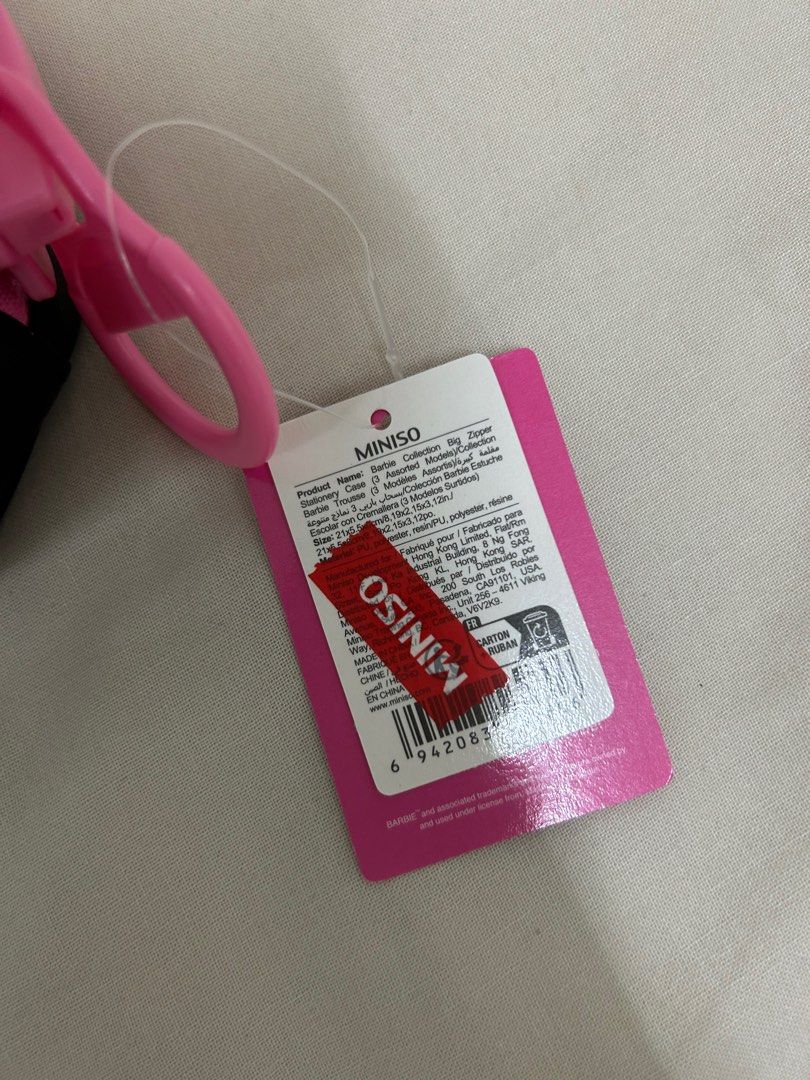 Miniso Official Barbie X Miniso Pencil Case/Pouch, Women's Fashion ...