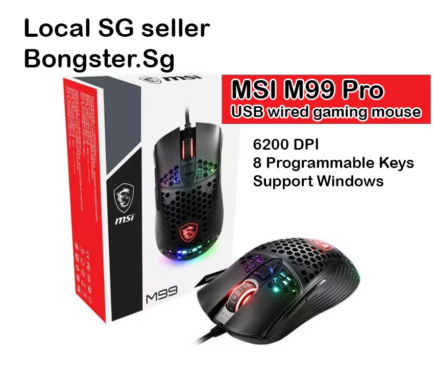 MSI M99 Pro Gaming Mouse, Computers & Tech, Parts & Accessories, Mouse ...