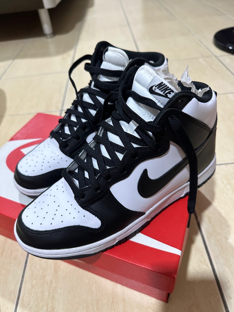 Nike dunk panda high cut, Men's Fashion, Footwear, Sneakers on Carousell