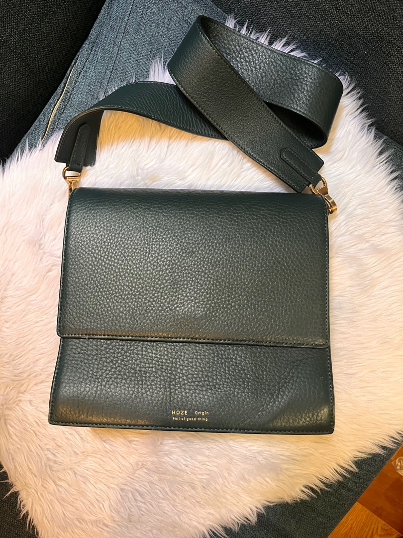 Original Hoze Genuine Leather Green Sling Unisex, Luxury, Bags ...