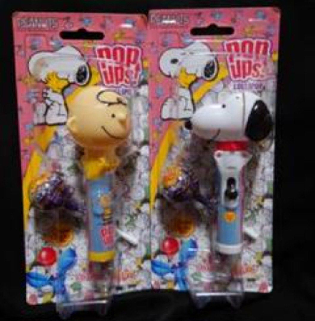 Peanuts Snoopy Charlie Brown POP UPS Lollipop Holder/ PEZ Candy ...