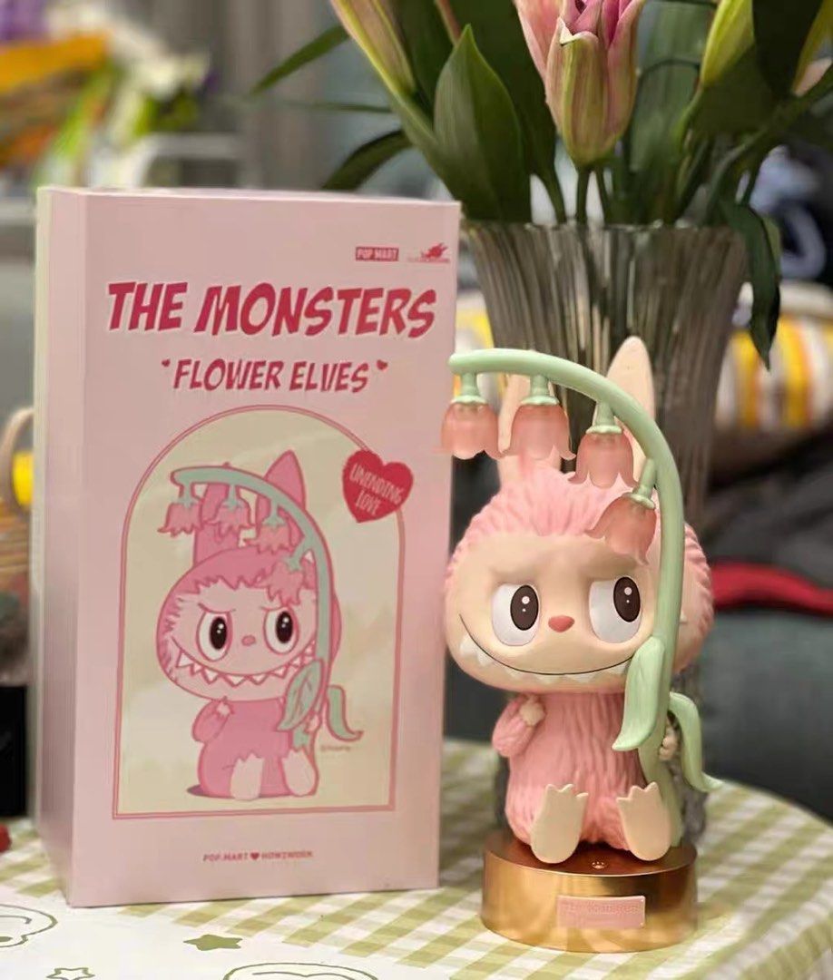 [PO] POPMART LABUBU flower elves bellflower figurine night lamp ...