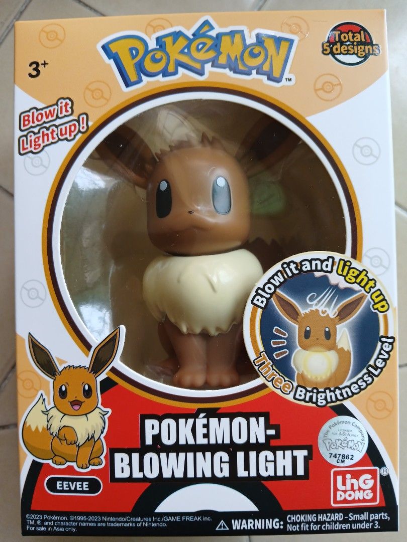 Pokemon Light Up Figure Pikachu & Eevee Official Merchandise Bundle Lot ...