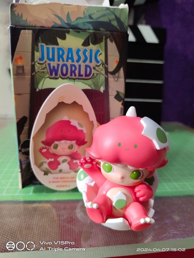 Popmart X Dimoo Jurassic The Birth Of A Baby Dinosaur, Barang Yang ...
