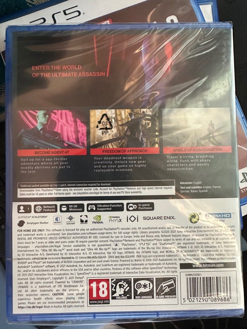 PS5 Disc Hitman III, Video Gaming, Video Games, PlayStation on Carousell