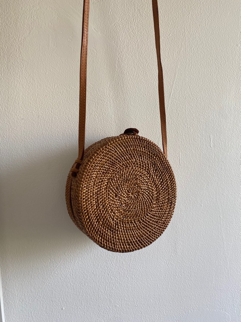 Rattan bag/Tas Rotan, Fesyen Wanita, Tas & Dompet di Carousell