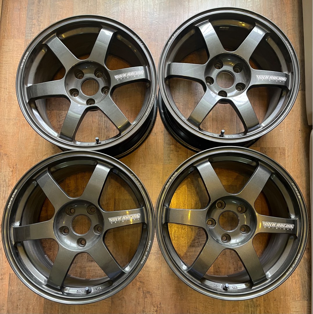 Rays TE37 17’, 汽車配件, 車軚 - Carousell