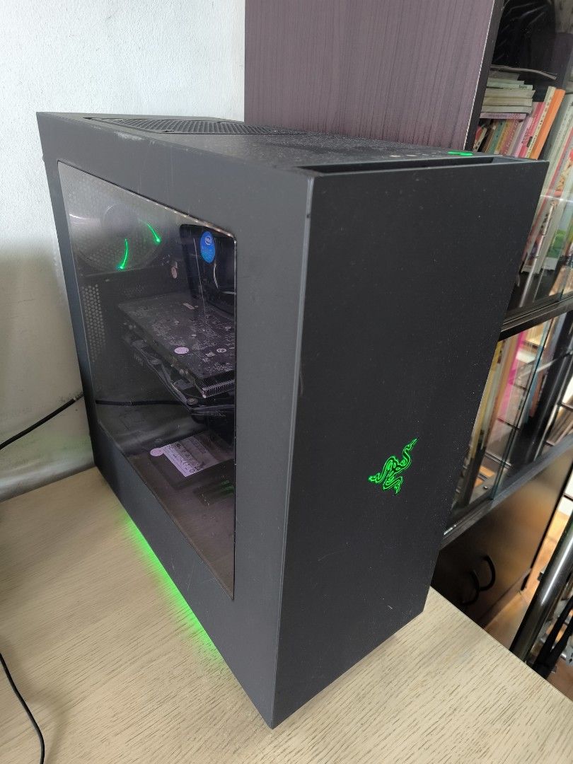 Razer Pc Case NZXT S340 and Display Screen, Computers & Tech, Desktops on Carousell