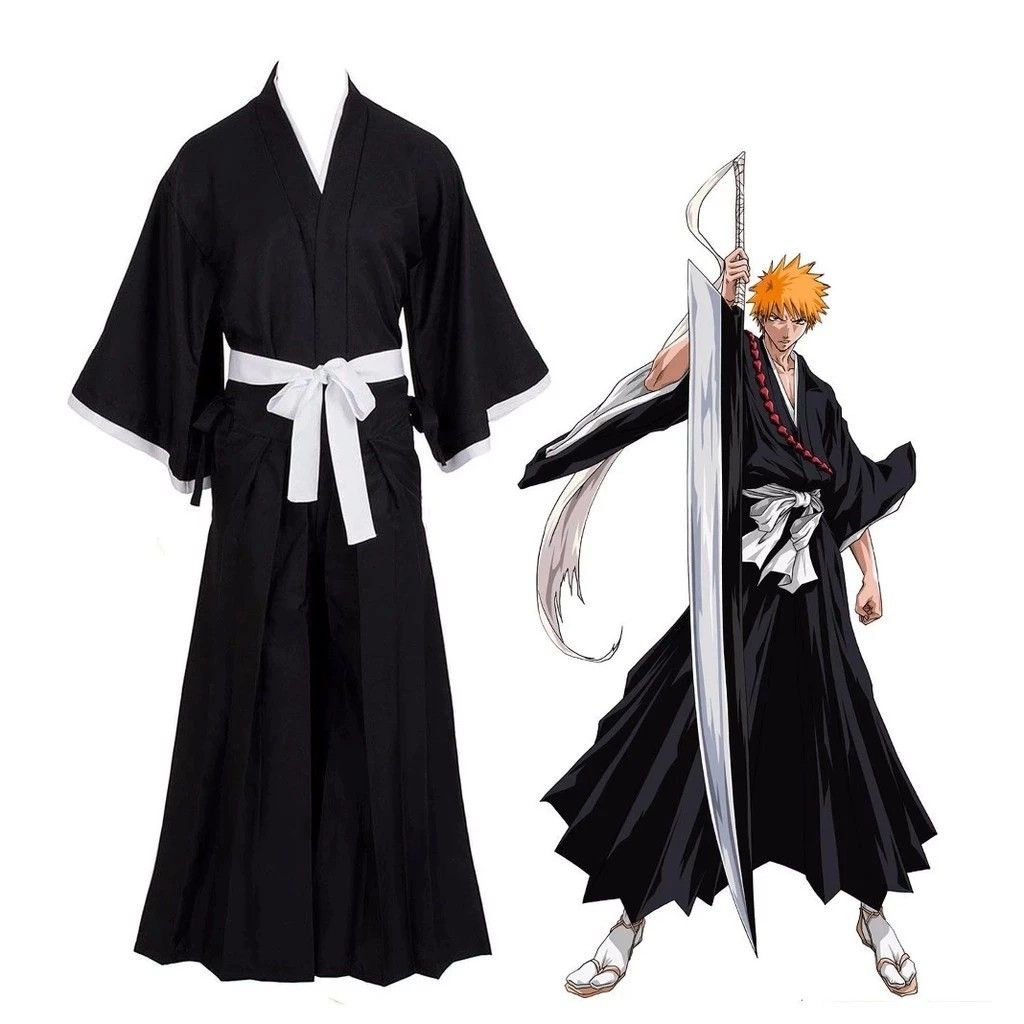 RENTAL Bleach Kurosaki Ichigo cosplay costume for traditional Japanese ...
