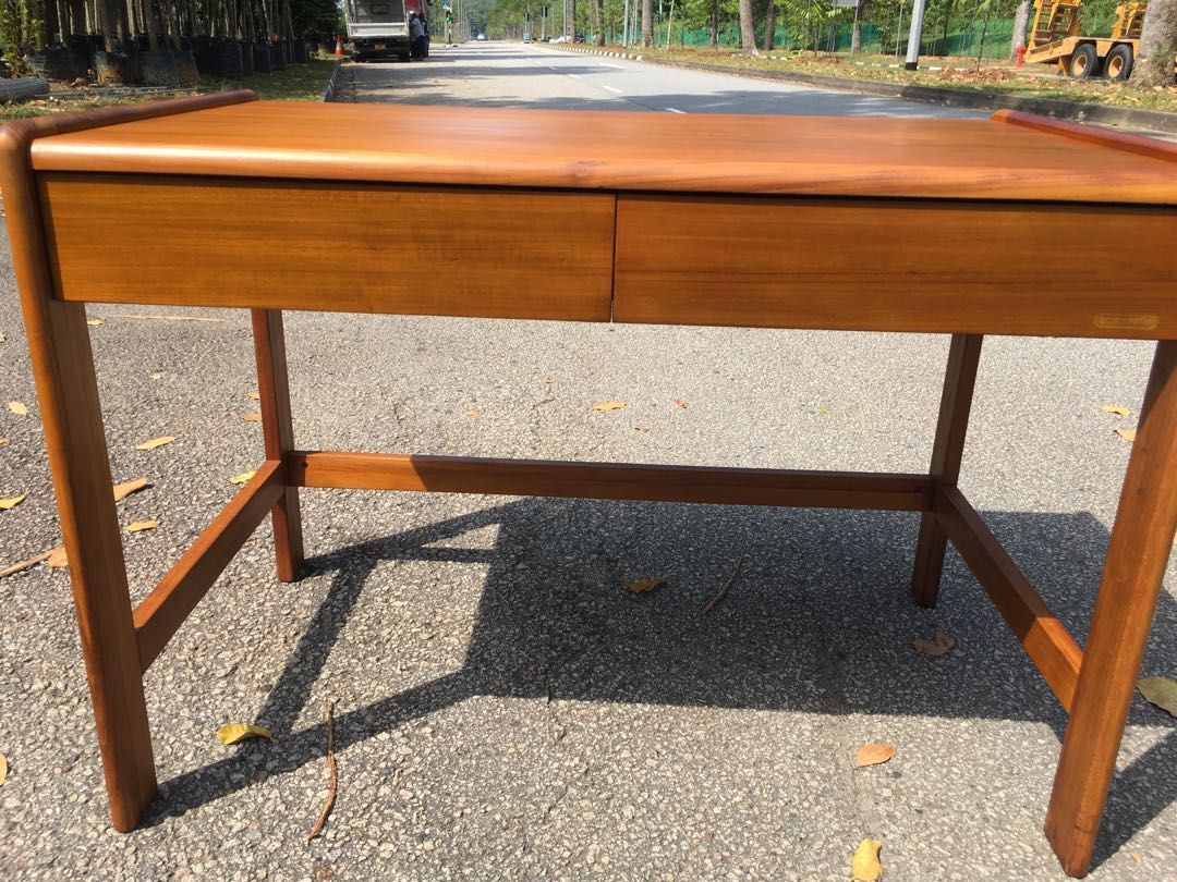 Scanteak desk 105/60/74cm free Delivery Bookshelve 80/30/190cm $318 each, Furniture & Home ...