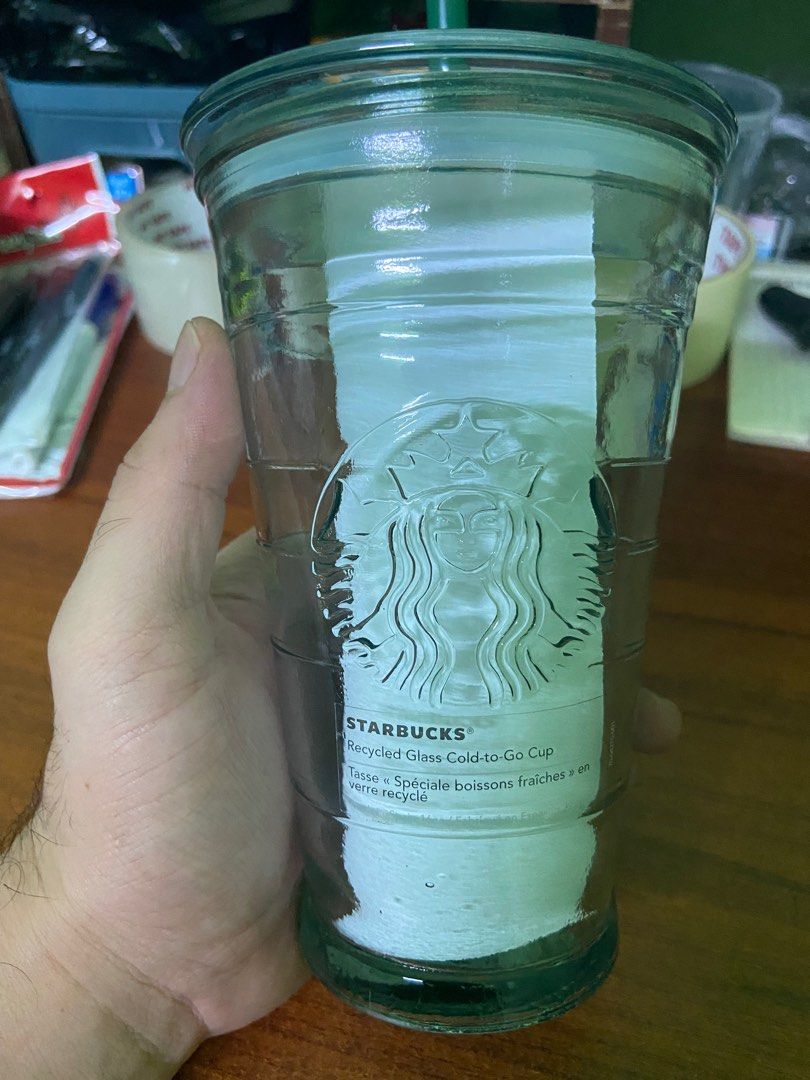 Starbucks Glass Cold-To-Go Cup, Hobbies & Toys, Collectibles ...