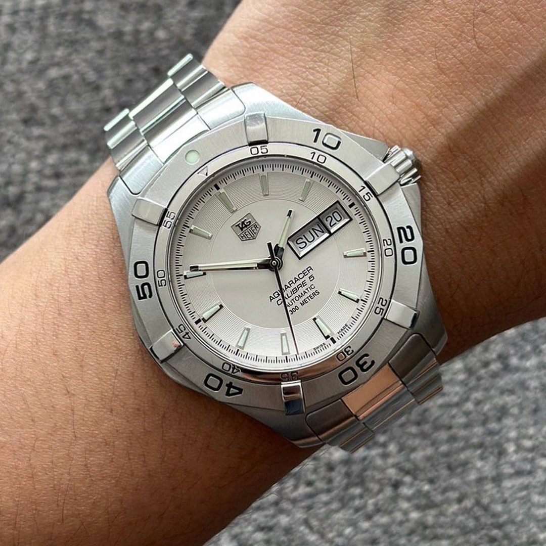 Tag Heuer Aquaracer 2000 Day Date Calibre 5 WAF2011 Automatic 41mm ...