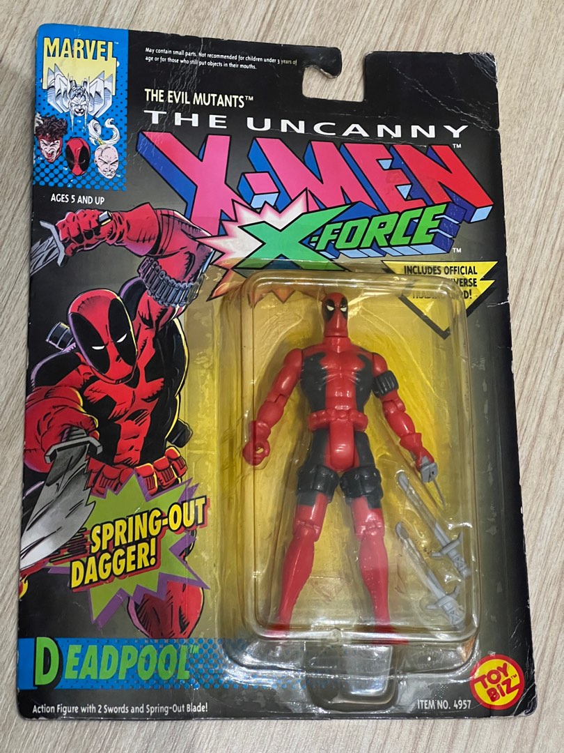 Original 90s vintage Marvel The Uncanny X-Men X-Force Deadpool ToyBiz ...