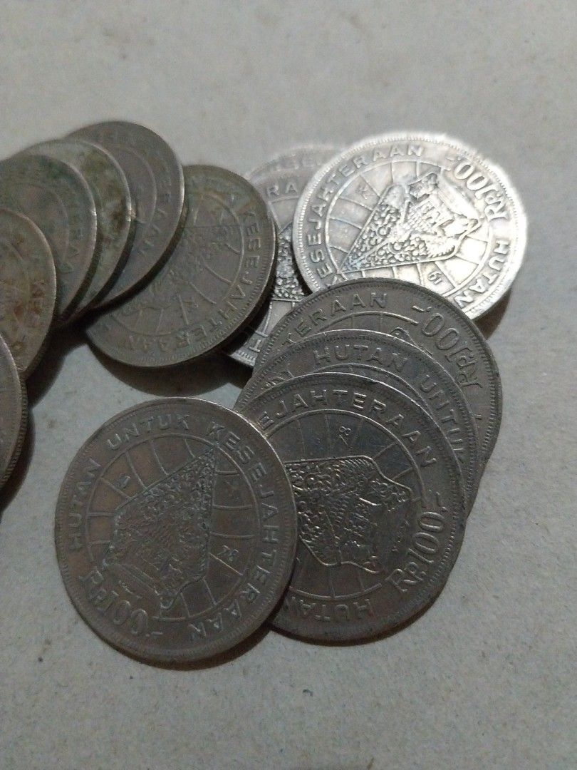 Uang 100 rupiah koin, Antik, Uang Lama di Carousell