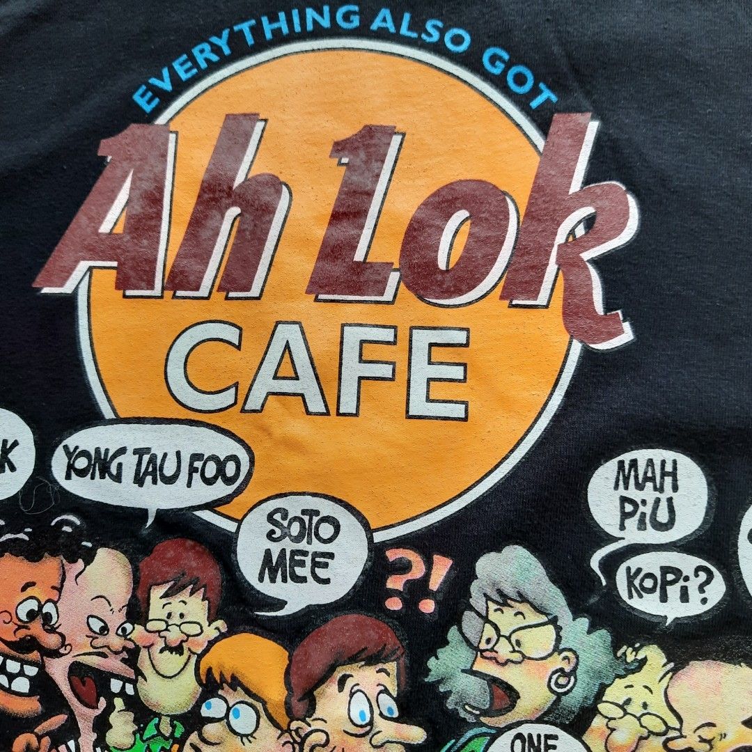 Vintage Ah Lok Cafe Malaysia T-Shirt, Men's Fashion, Tops & Sets ...