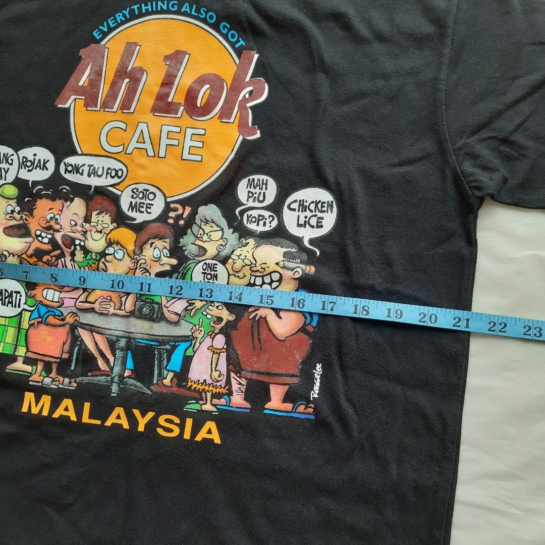 Vintage Ah Lok Cafe Malaysia T-Shirt, Men's Fashion, Tops & Sets ...