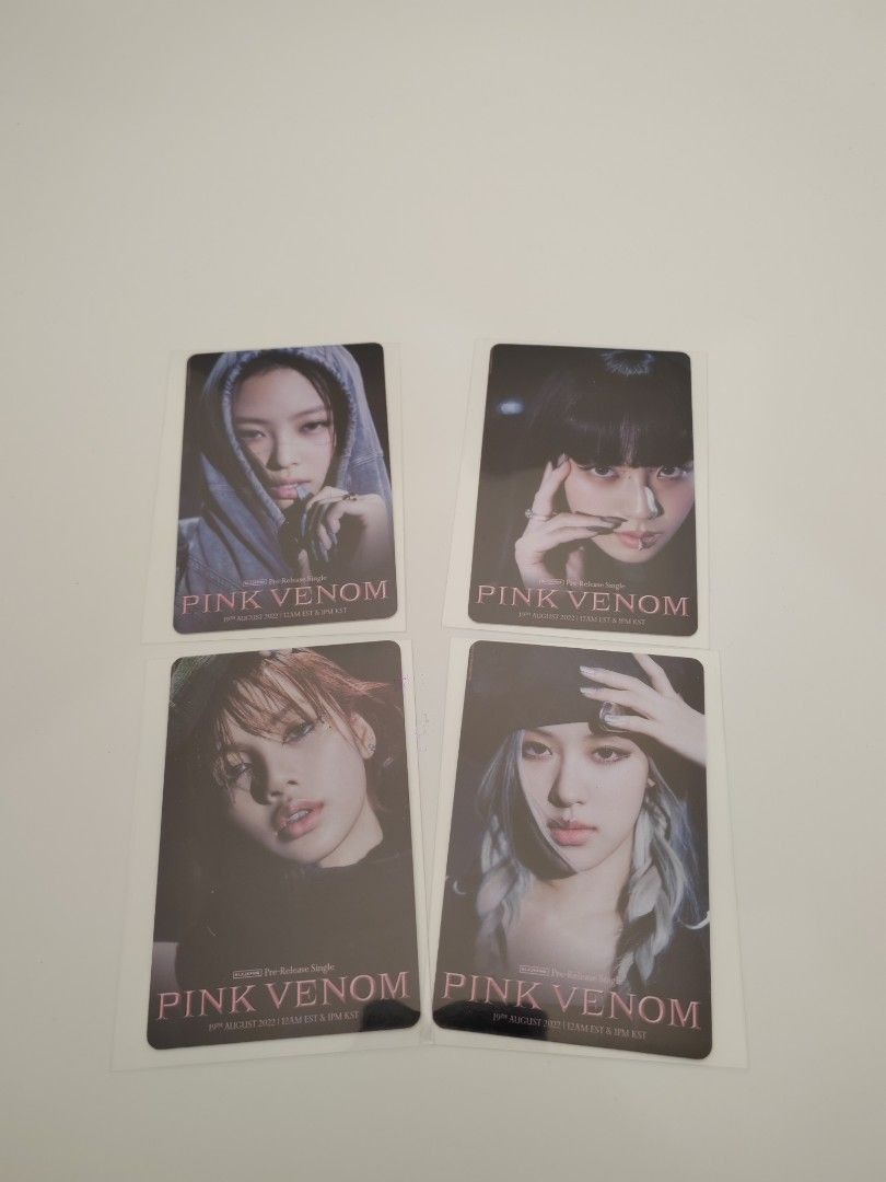 [Giveaway] FWP Blackpink Blink Pink Venom Photo Cards with CPP Clear ...