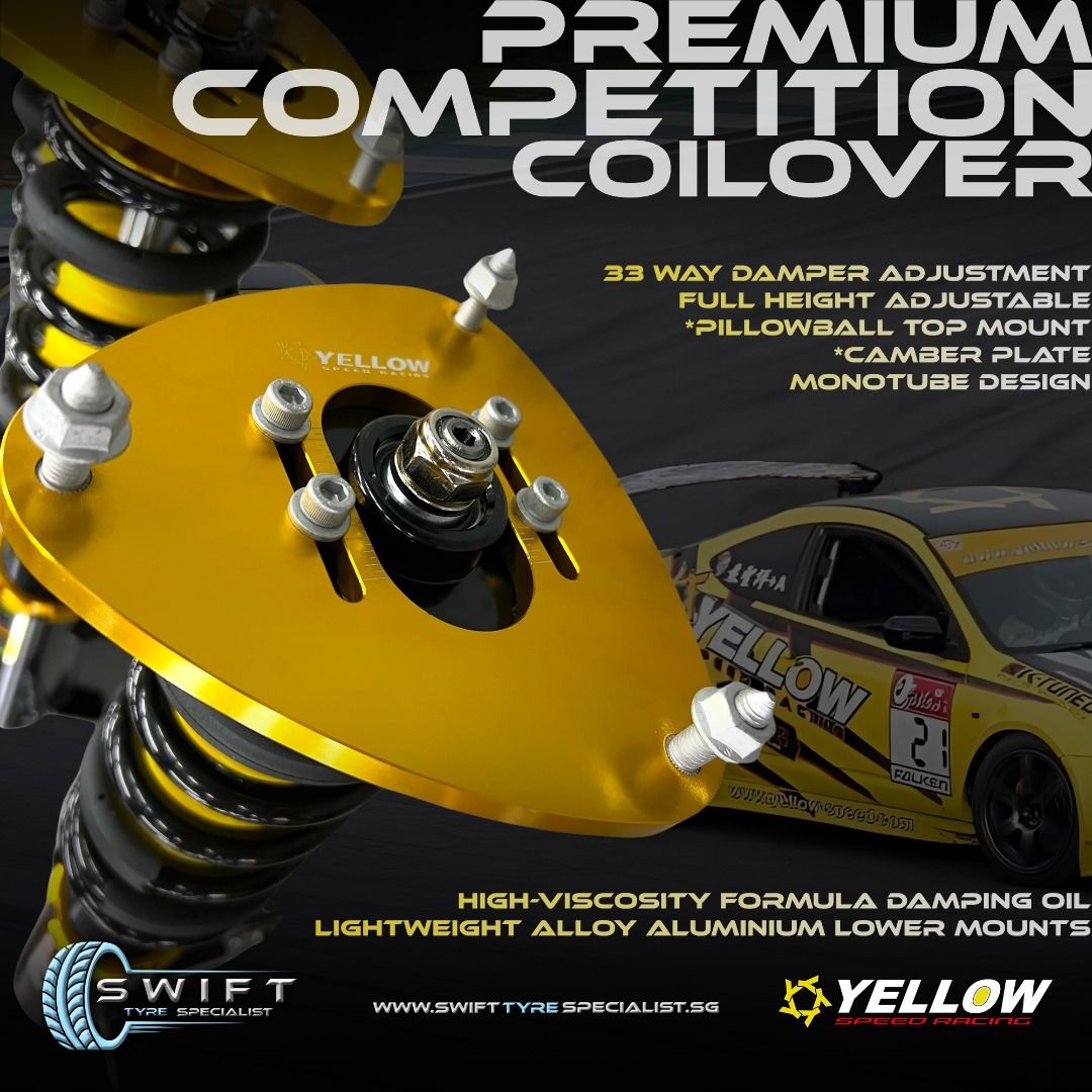 Yellow Speed Racing Coilover Premium Competition Coilover Height ...