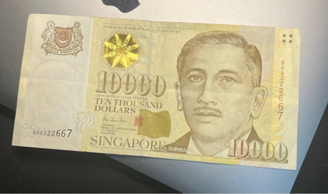 10000 dollar note (10000 sgd), Hobbies & Toys, Memorabilia ...
