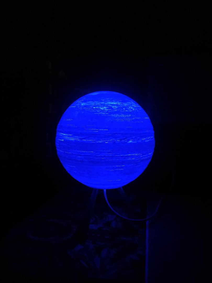 3D Printed Jupiter Lamp (Full Size)(RGB), Hobbies & Toys, Stationary ...