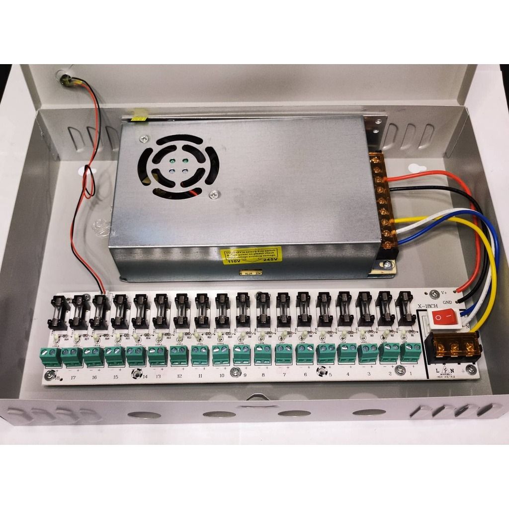 Centralized Power Supply 12V 20A 18 Channel Power Supply, Computers ...