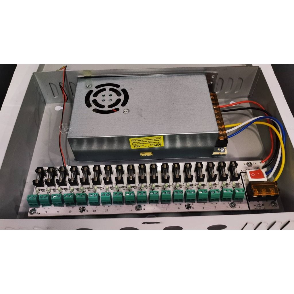 Centralized Power Supply 12V 20A 18 Channel Power Supply, Computers ...