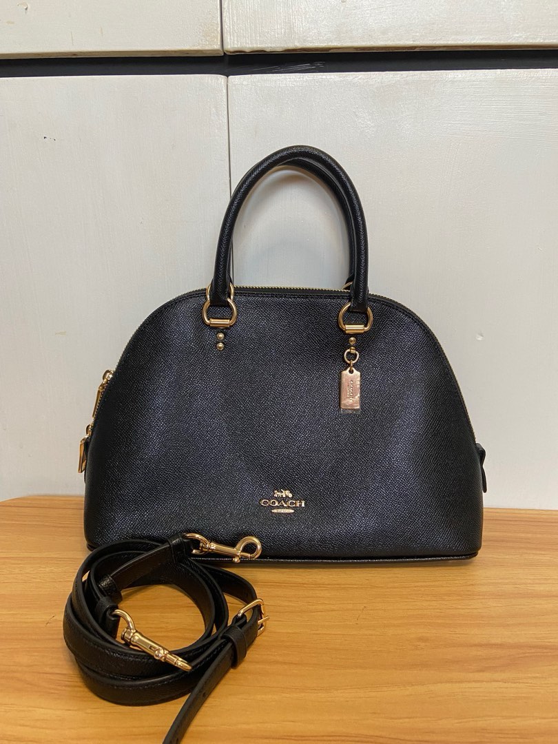 Coach Katy Satchel Black, Luxury, Bags & Wallets on Carousell