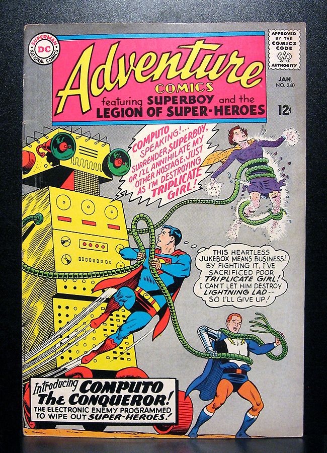 COMICS: DC: Adventure Comics #340 (1966), 1st Computo app/death of ...